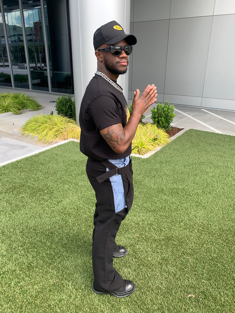 PARTIAL DENIM TROUSERS – Out of Fame